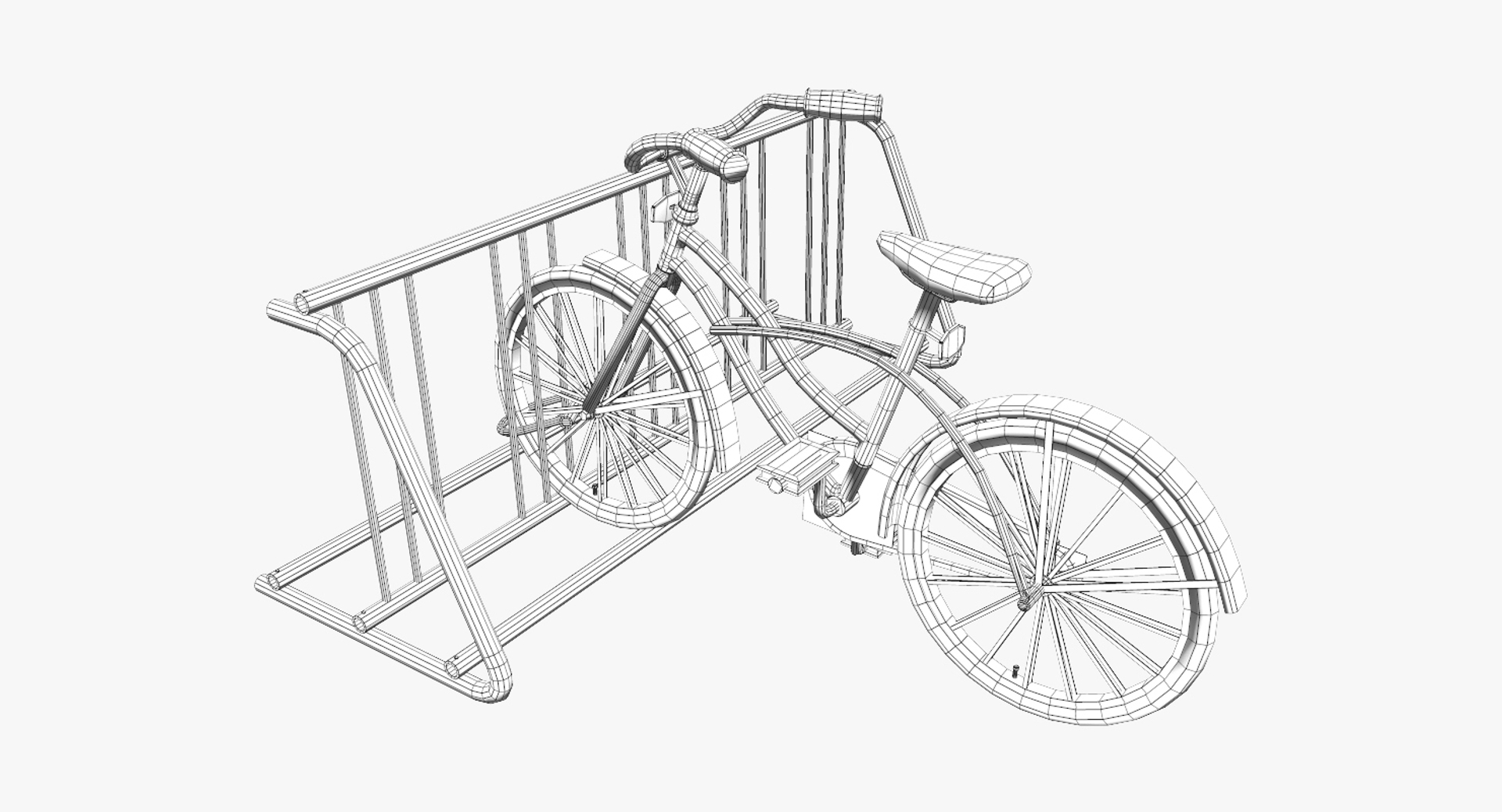 3d bicycle bike rack prop