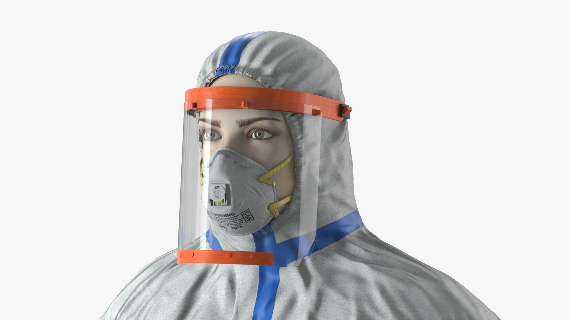 Female Protective - 3D - TurboSquid 1542097