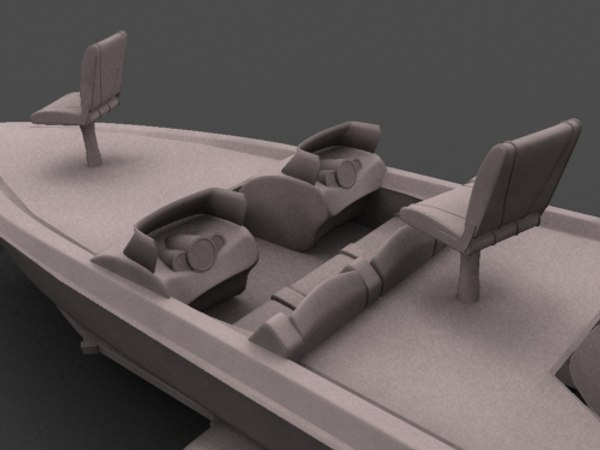 3d fishing boat model