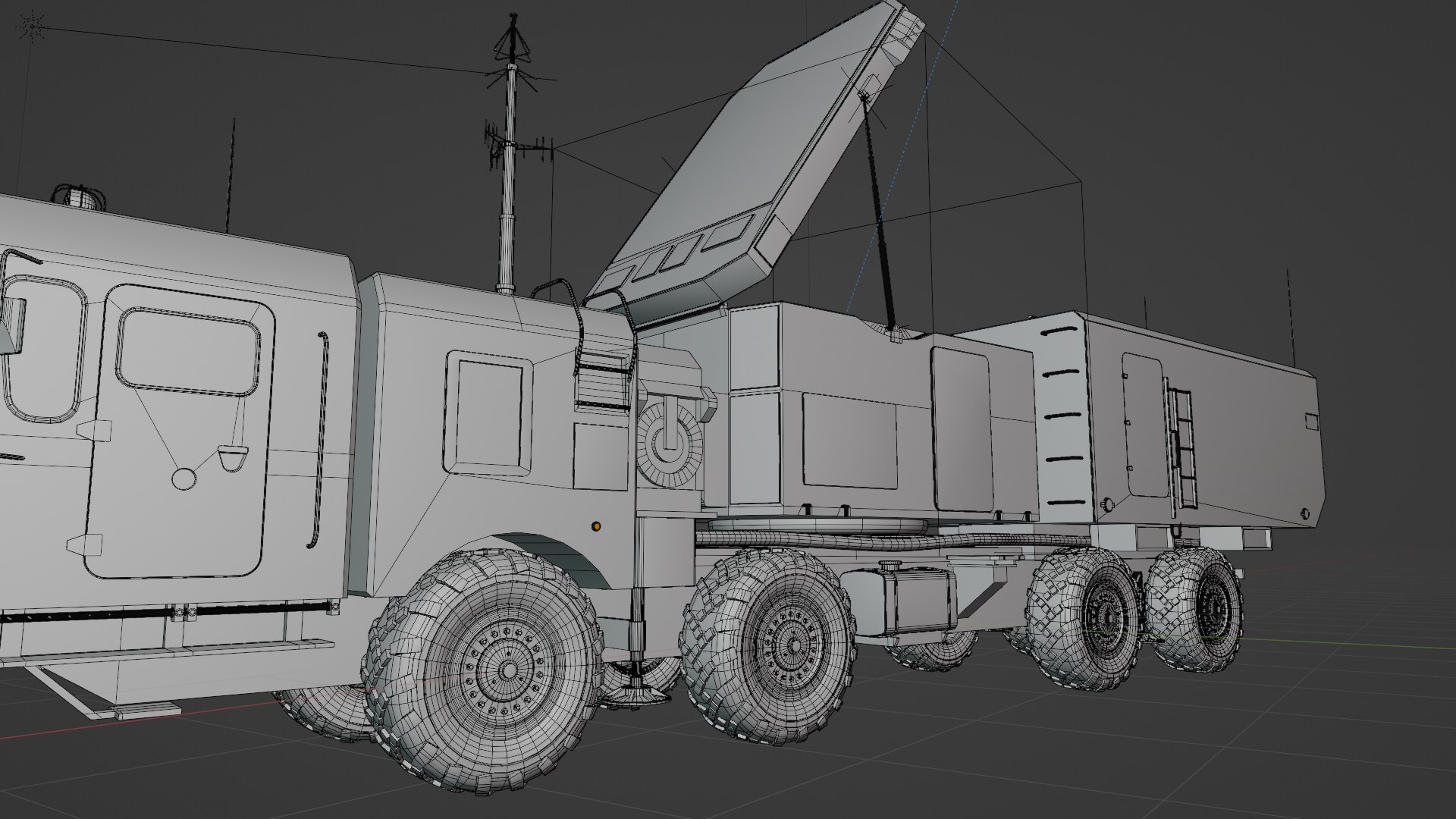 3D Mobile Radar Station 96L6 For S 400 Model - TurboSquid 2223346