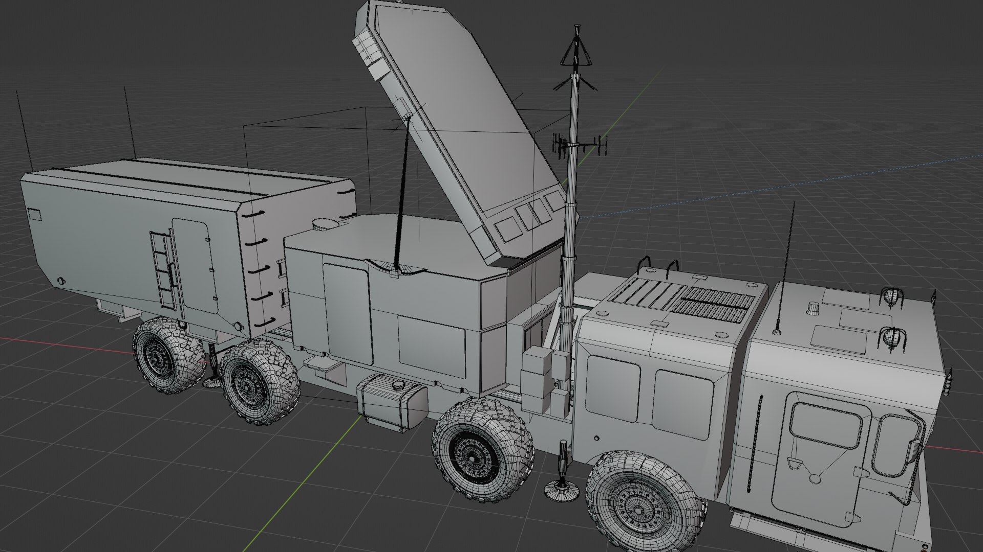 3D Mobile Radar Station 96L6 For S 400 Model - TurboSquid 2223346