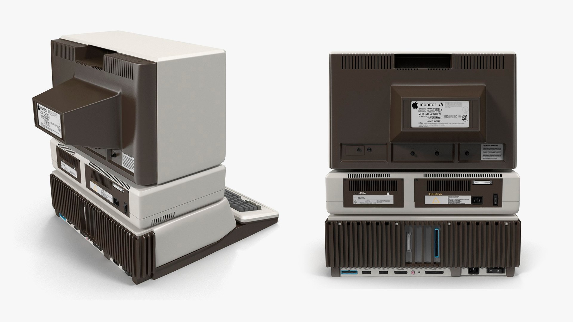 3D Vintage Apple Personal Computers Collection - TurboSquid 2208750