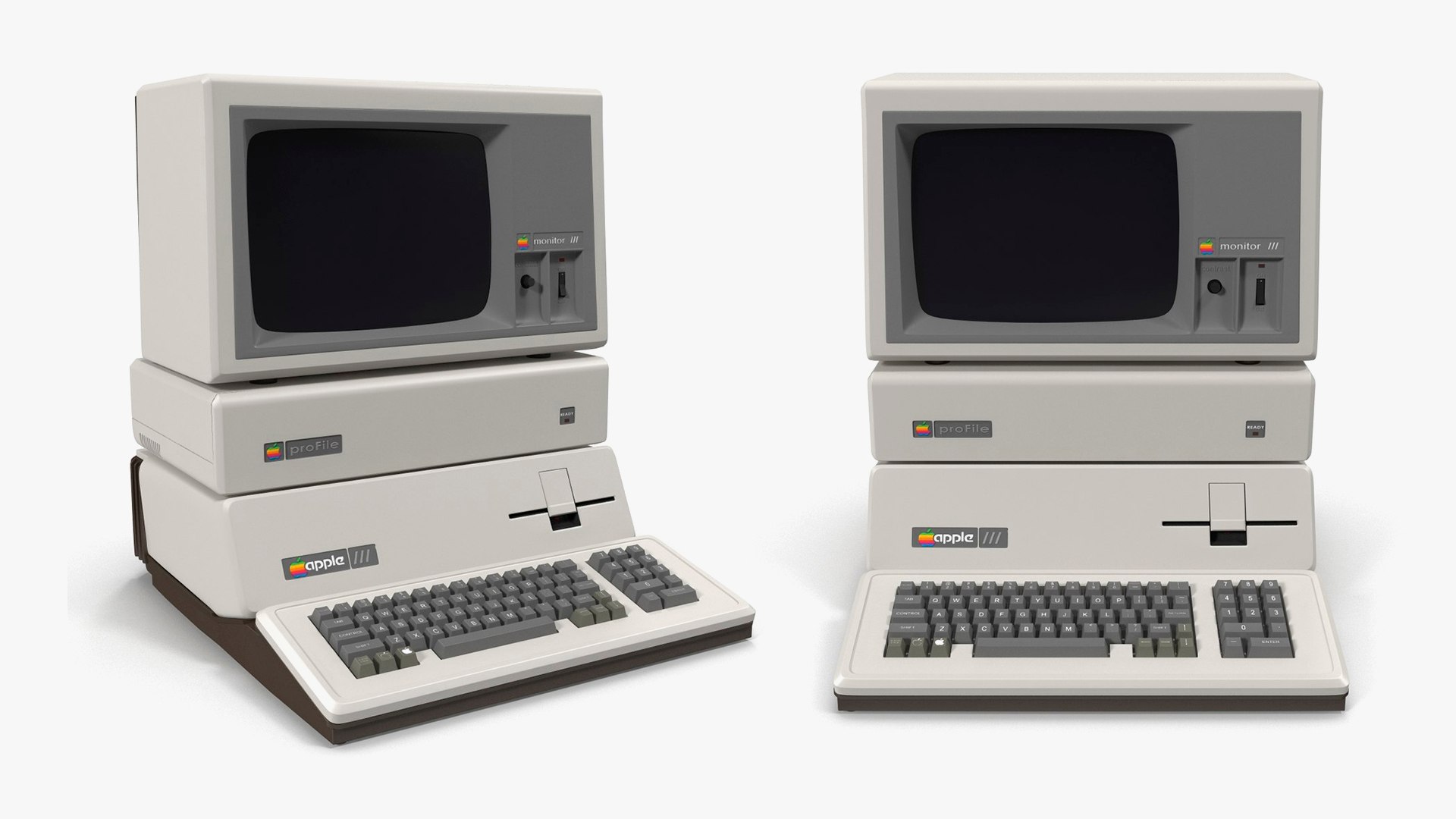 3D Vintage Apple Personal Computers Collection - TurboSquid 2208750