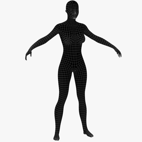 3D female base mesh character - TurboSquid 1710219