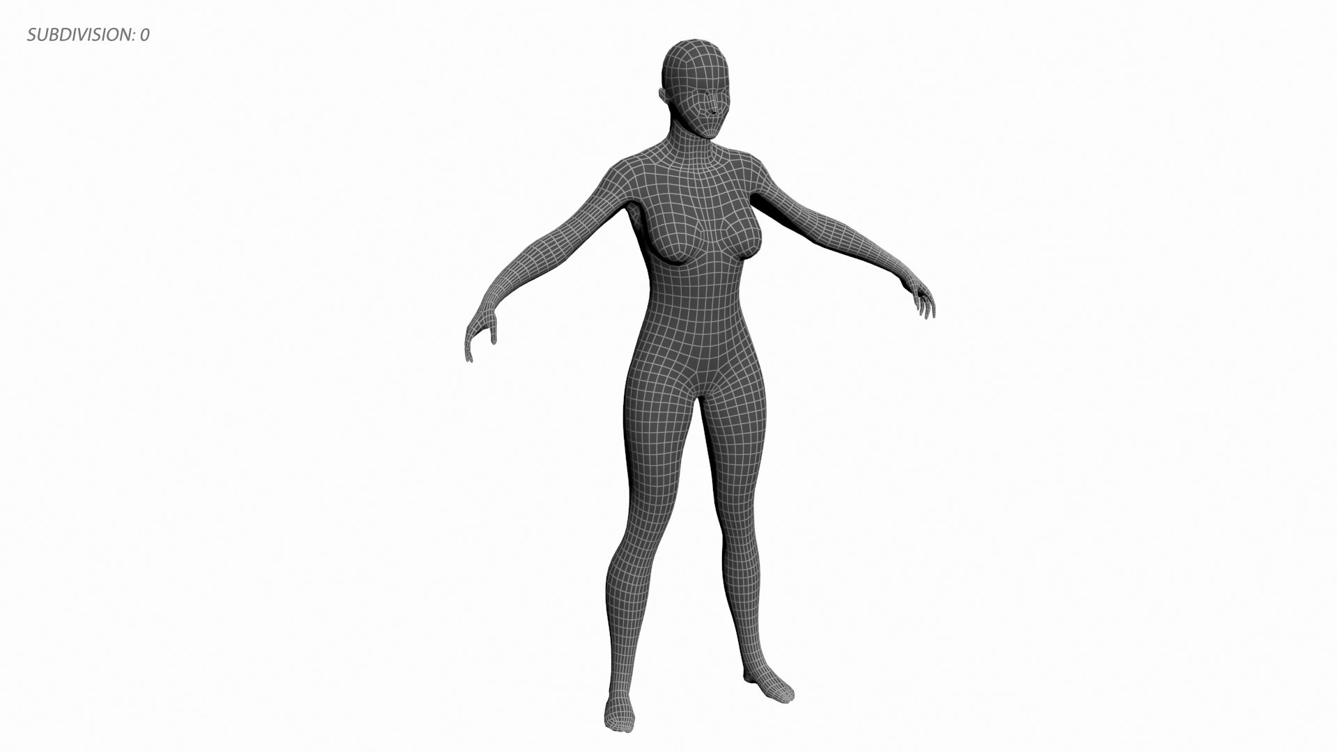 3D Female Base Mesh Character - TurboSquid 1710219