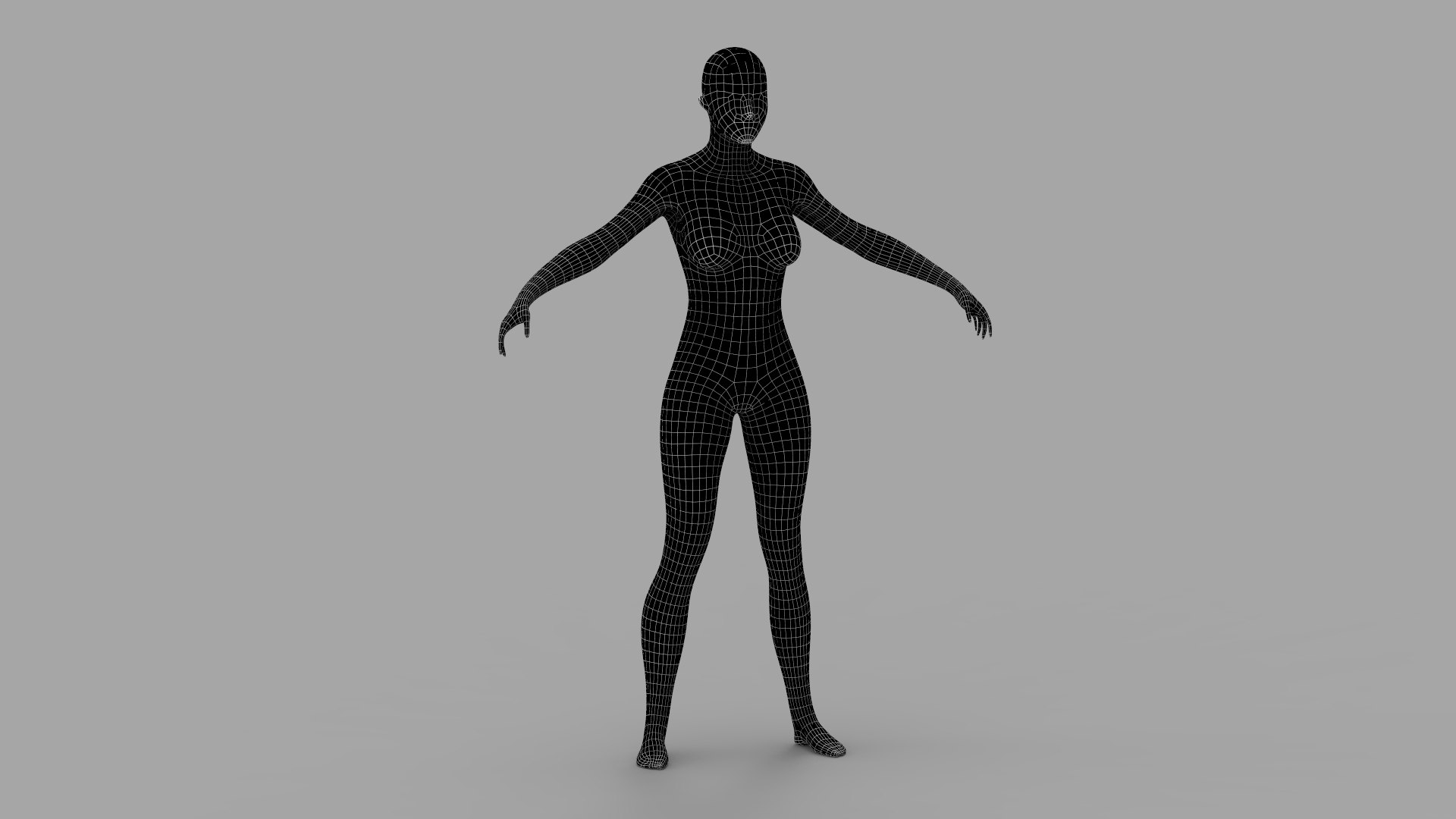 3D Female Base Mesh Character - TurboSquid 1710219