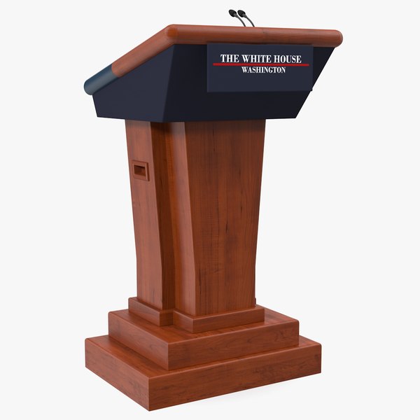 modelo 3d Speech Stand Casa Blanca - TurboSquid 1434828