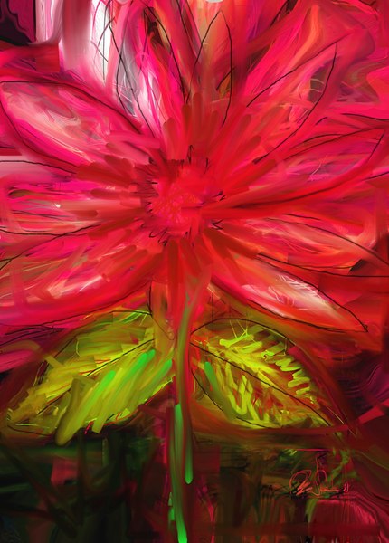 Texture JPEG Flower Digital Paint