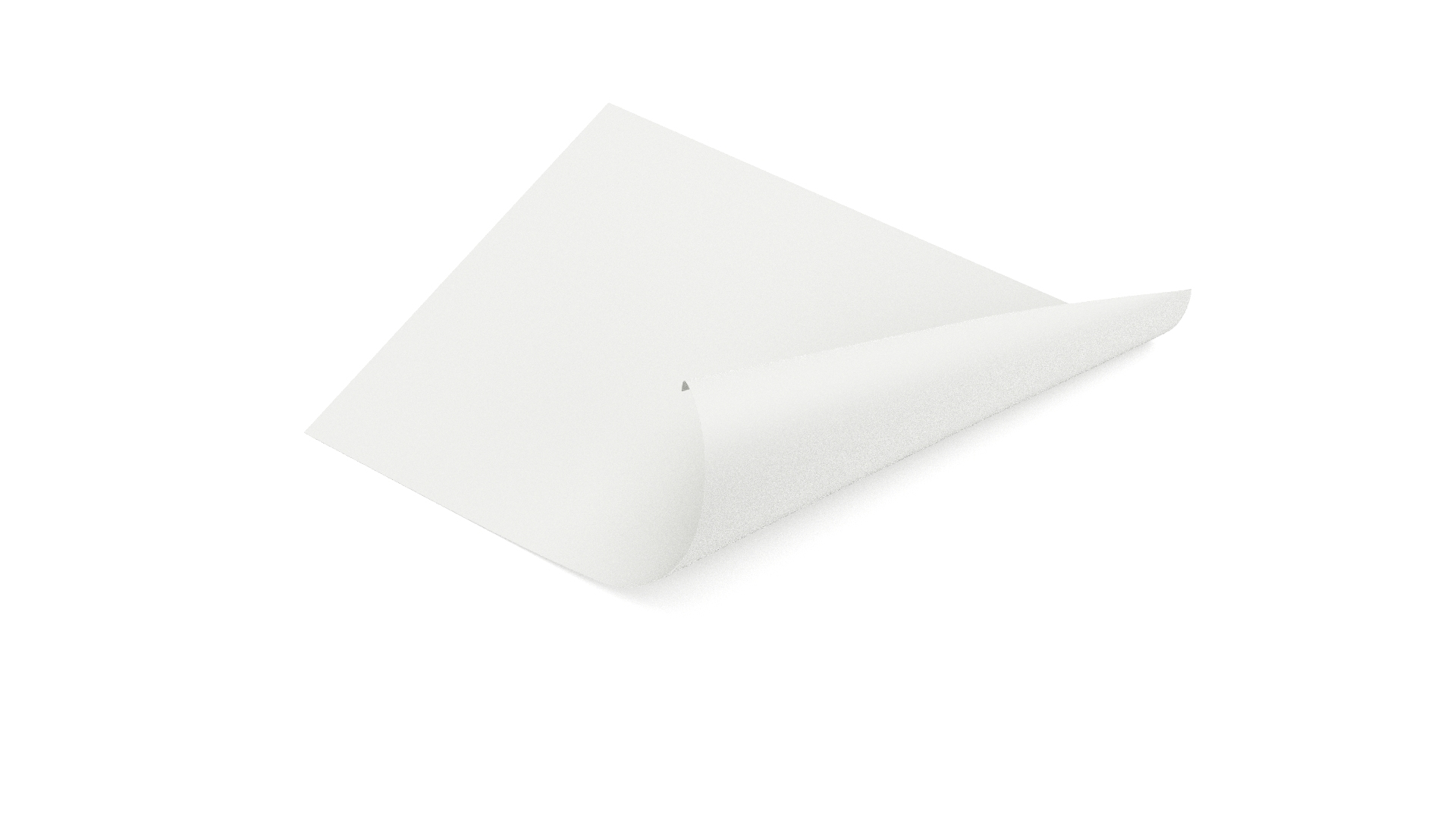 3D Curled Paper Sheet Model - TurboSquid 1993733