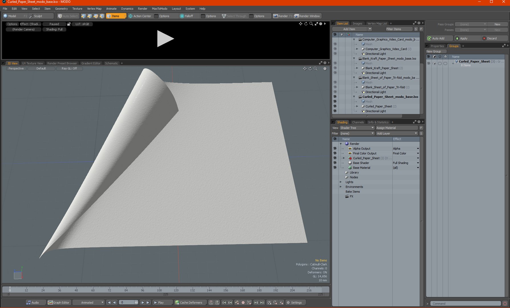 3D Curled Paper Sheet model - TurboSquid 1993733