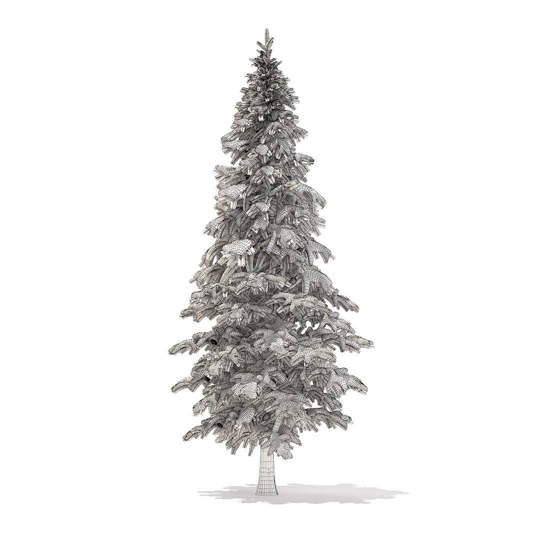 3D Model Fir Tree Snow 4 - TurboSquid 1273690