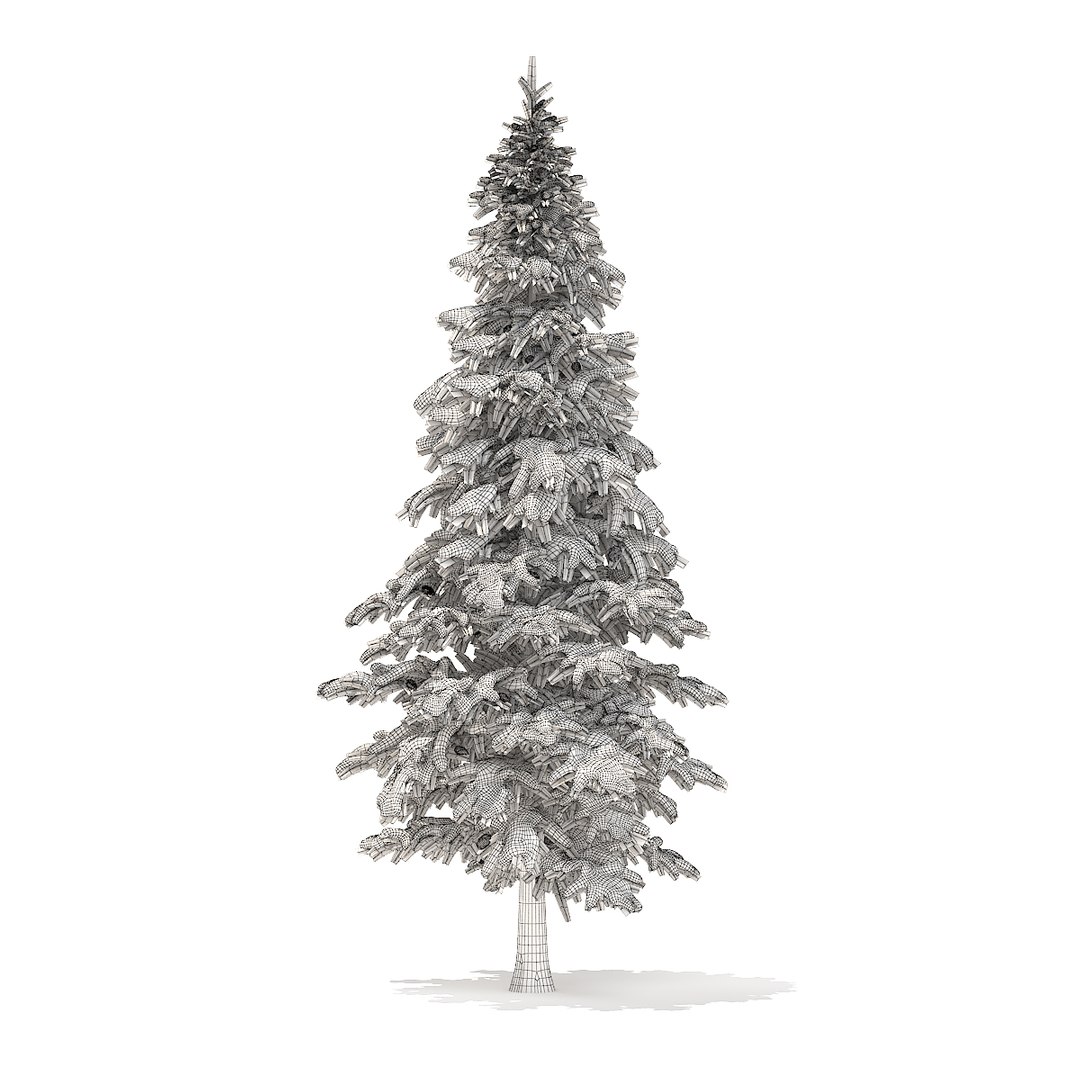 3D Model Fir Tree Snow 4 - TurboSquid 1273690