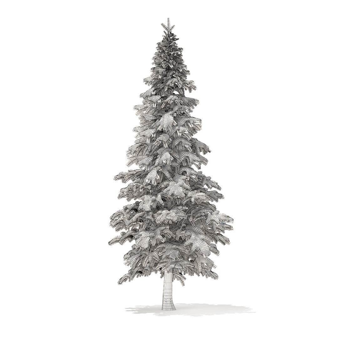 3D Model Fir Tree Snow 4 - TurboSquid 1273690