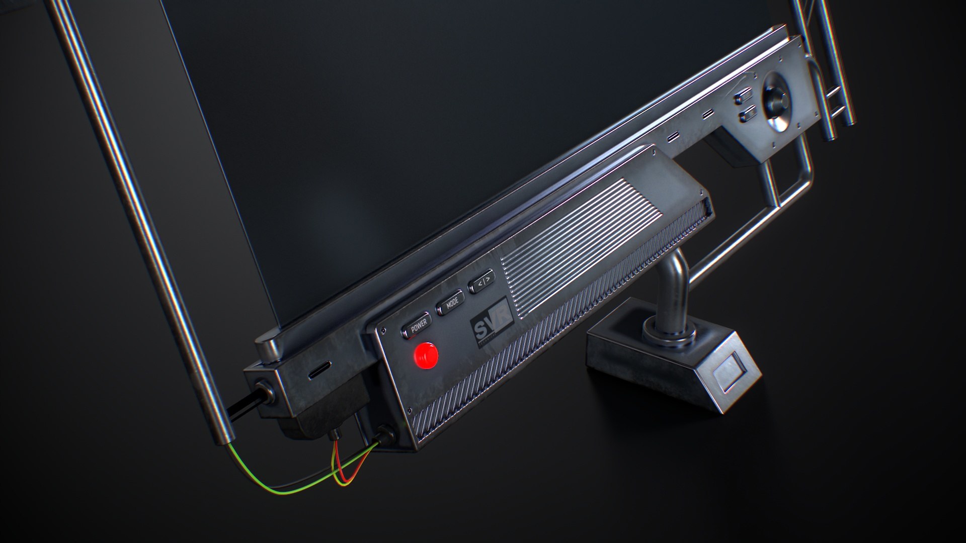 3D Sci-Fi Screen Display Monitor - TurboSquid 2001766