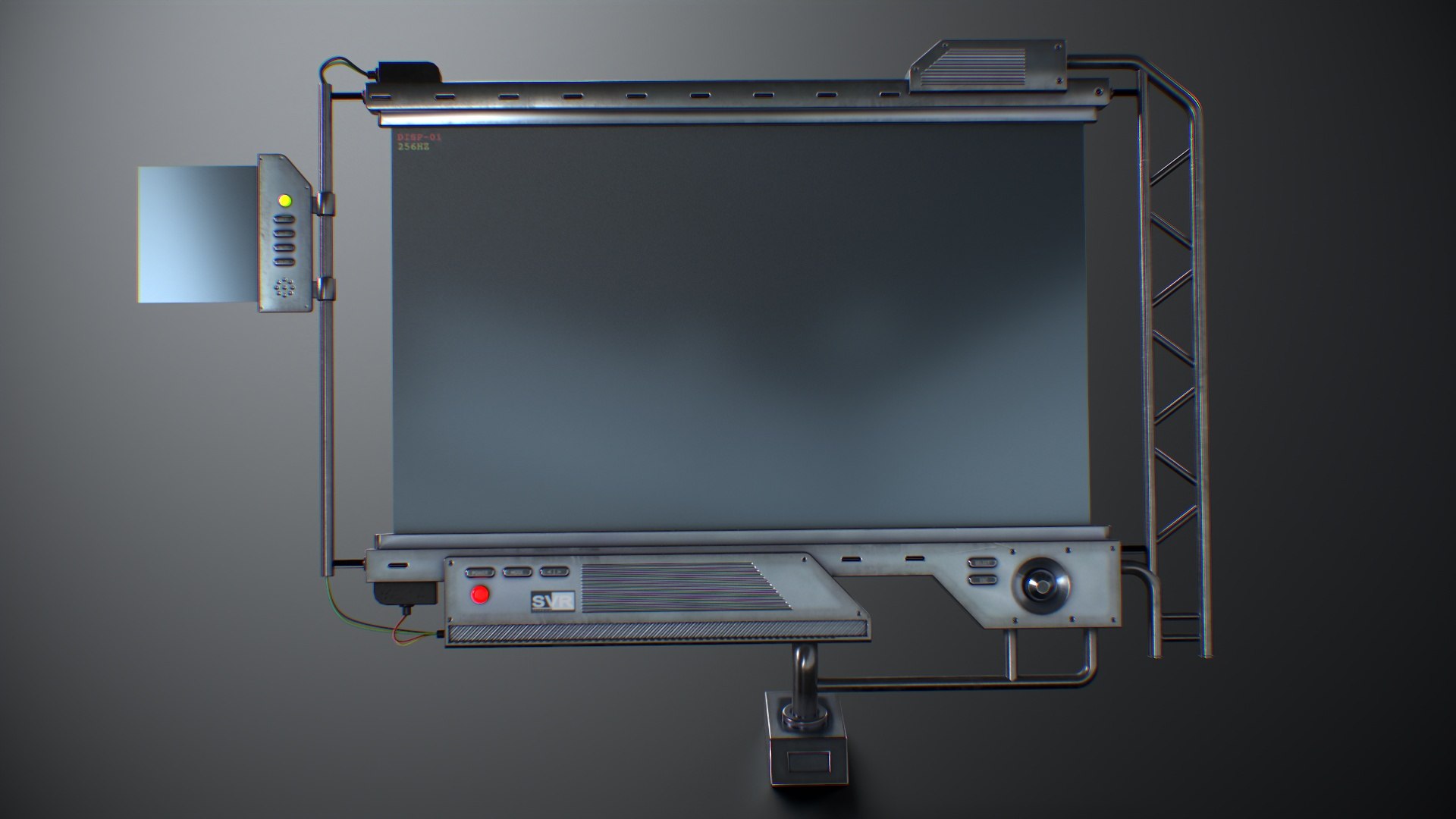 3D Sci-Fi Screen Display Monitor - TurboSquid 2001766