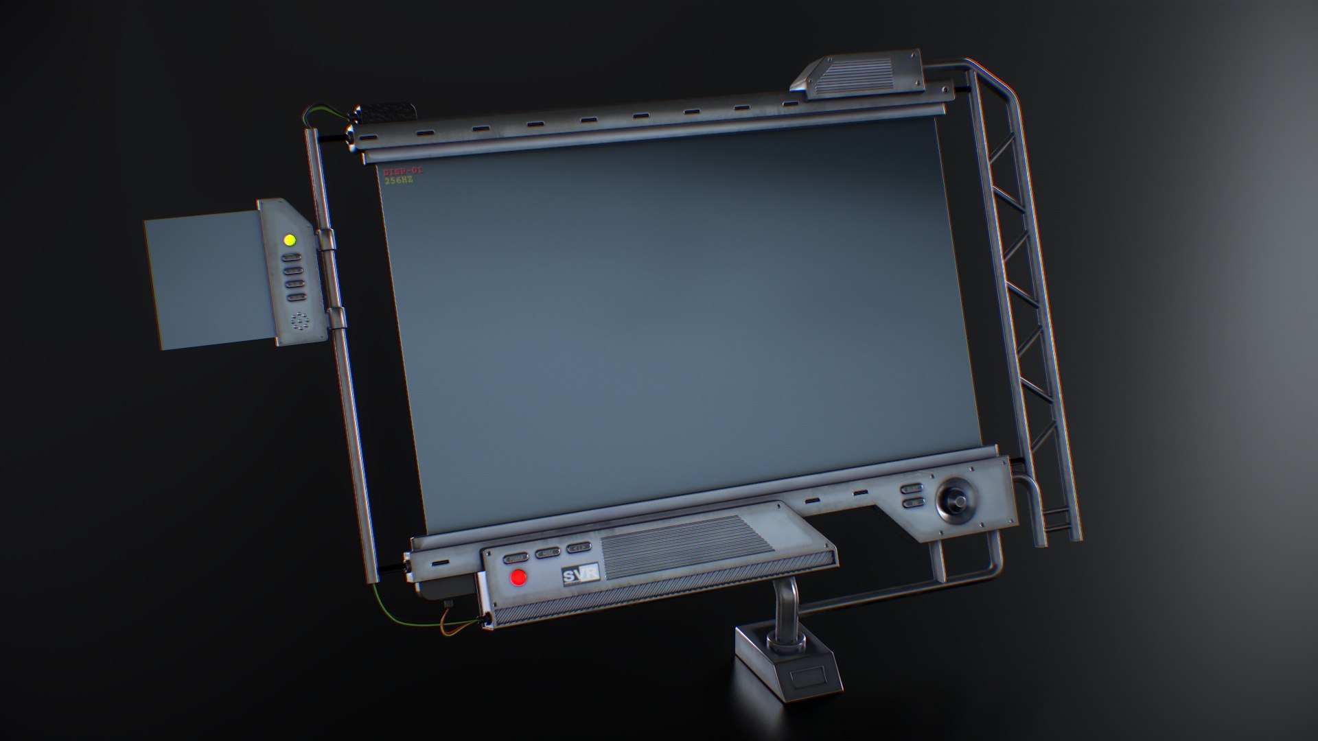 3D Sci-Fi Screen Display Monitor - TurboSquid 2001766