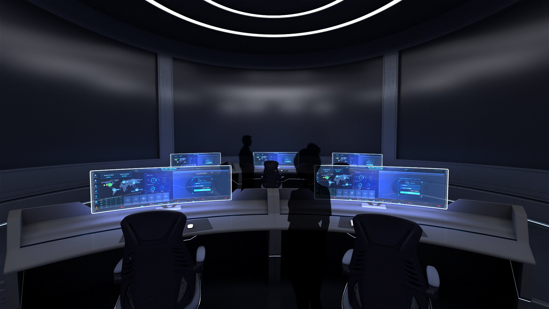 3D monitoring Center Command Center - TurboSquid 2020257