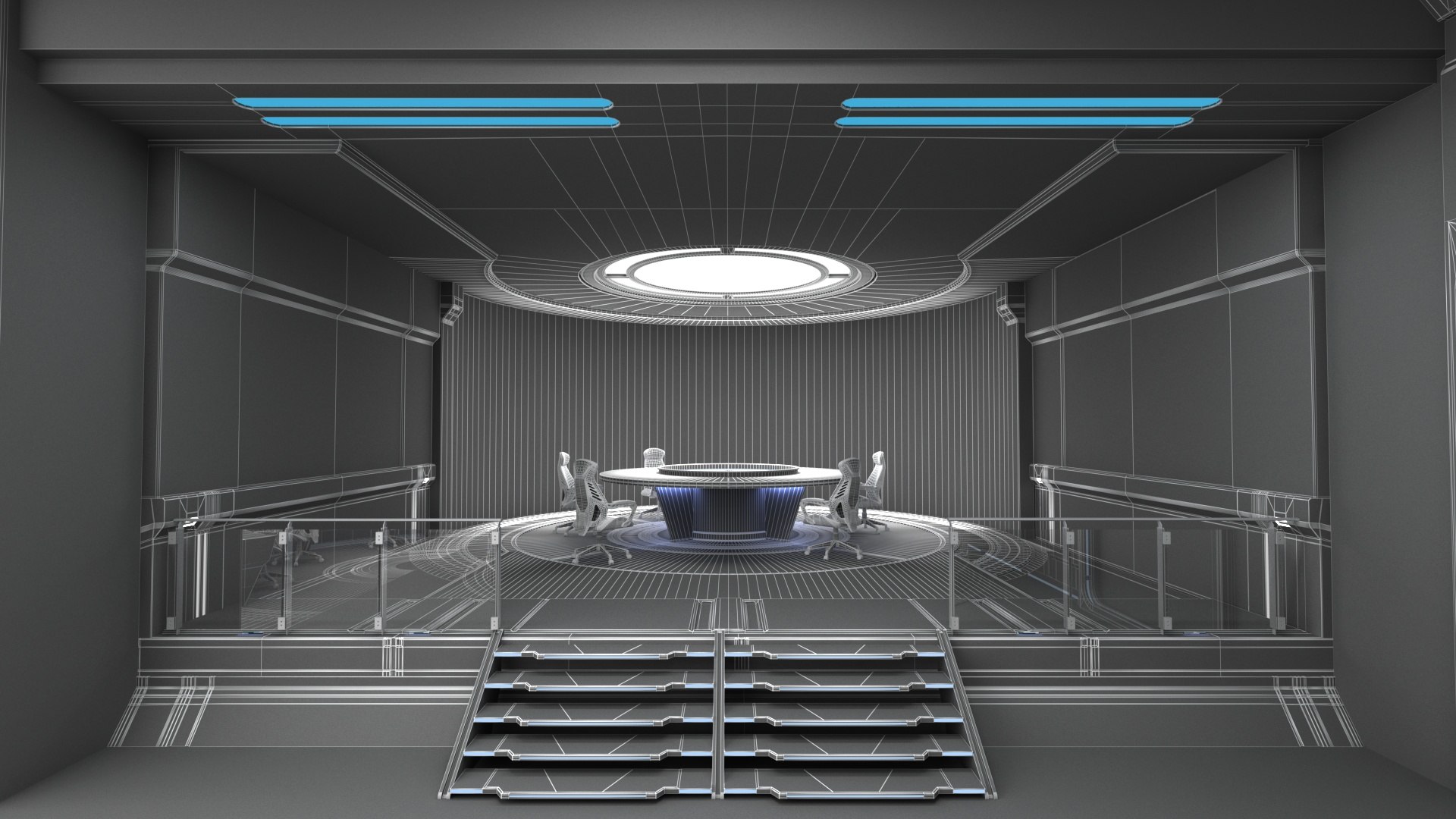 3D Monitoring Center Command Center - TurboSquid 2020257