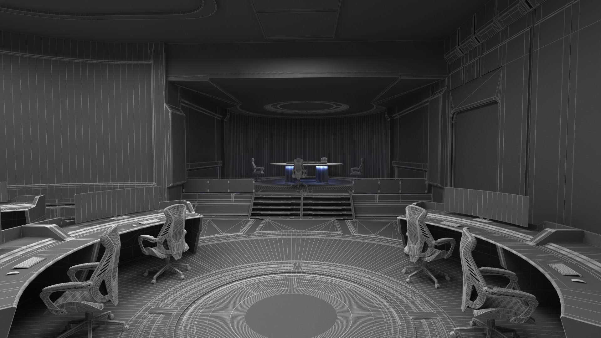 3D monitoring Center Command Center - TurboSquid 2020257