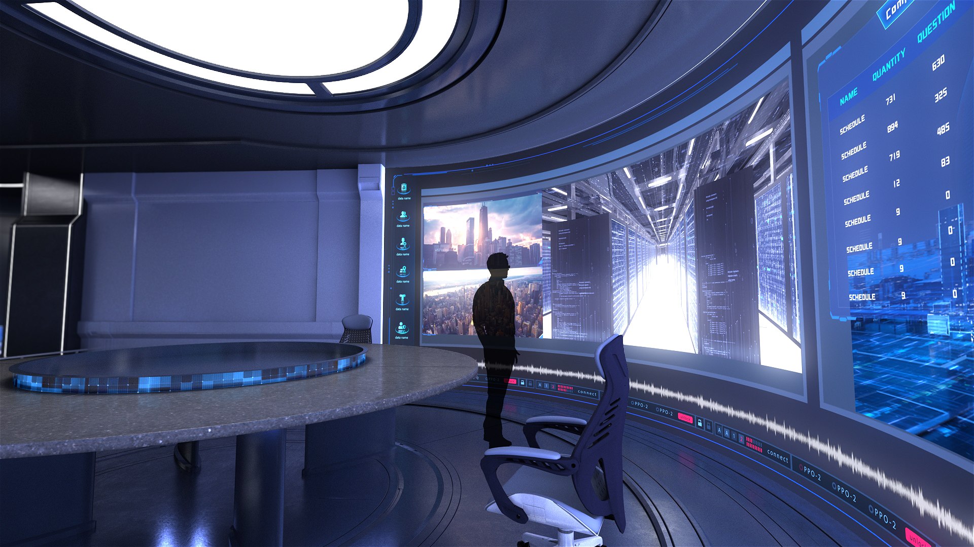 3D monitoring Center Command Center - TurboSquid 2020257