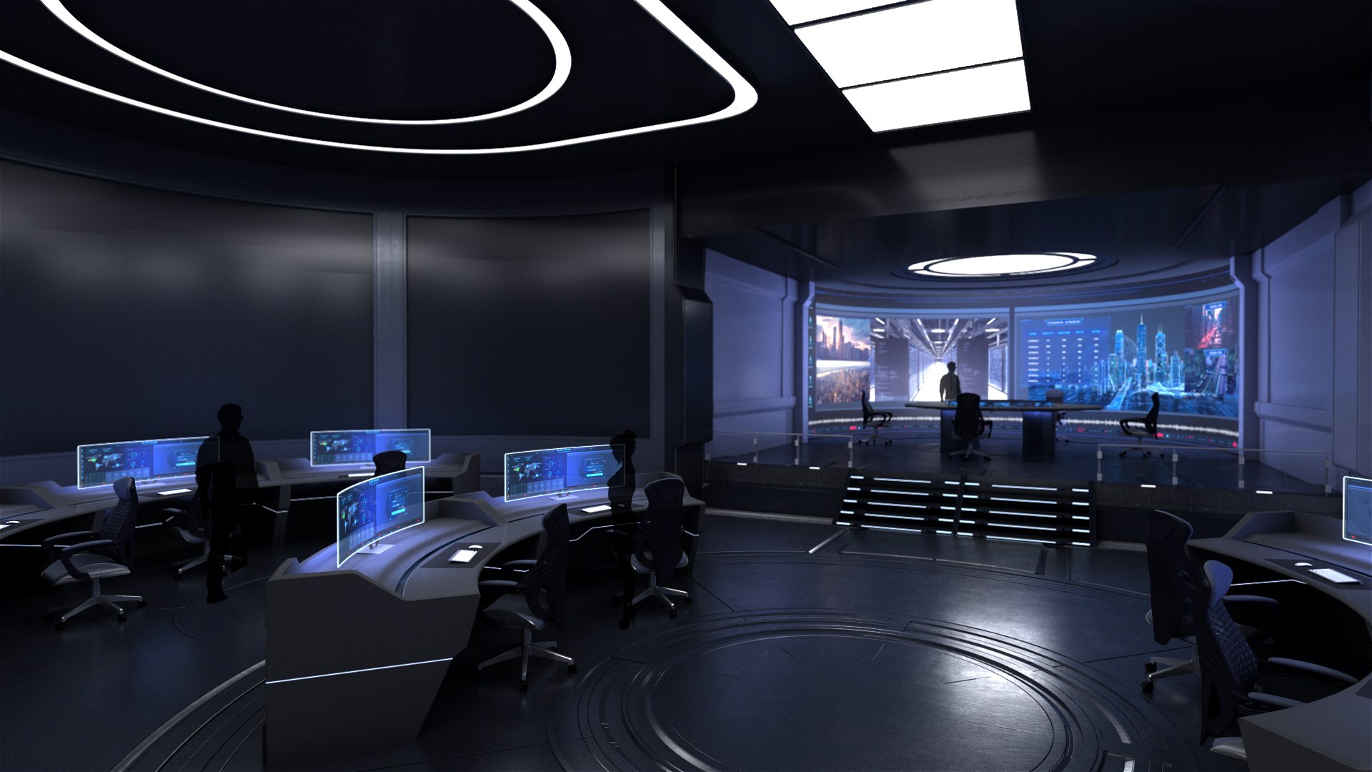 3D monitoring Center Command Center - TurboSquid 2020257