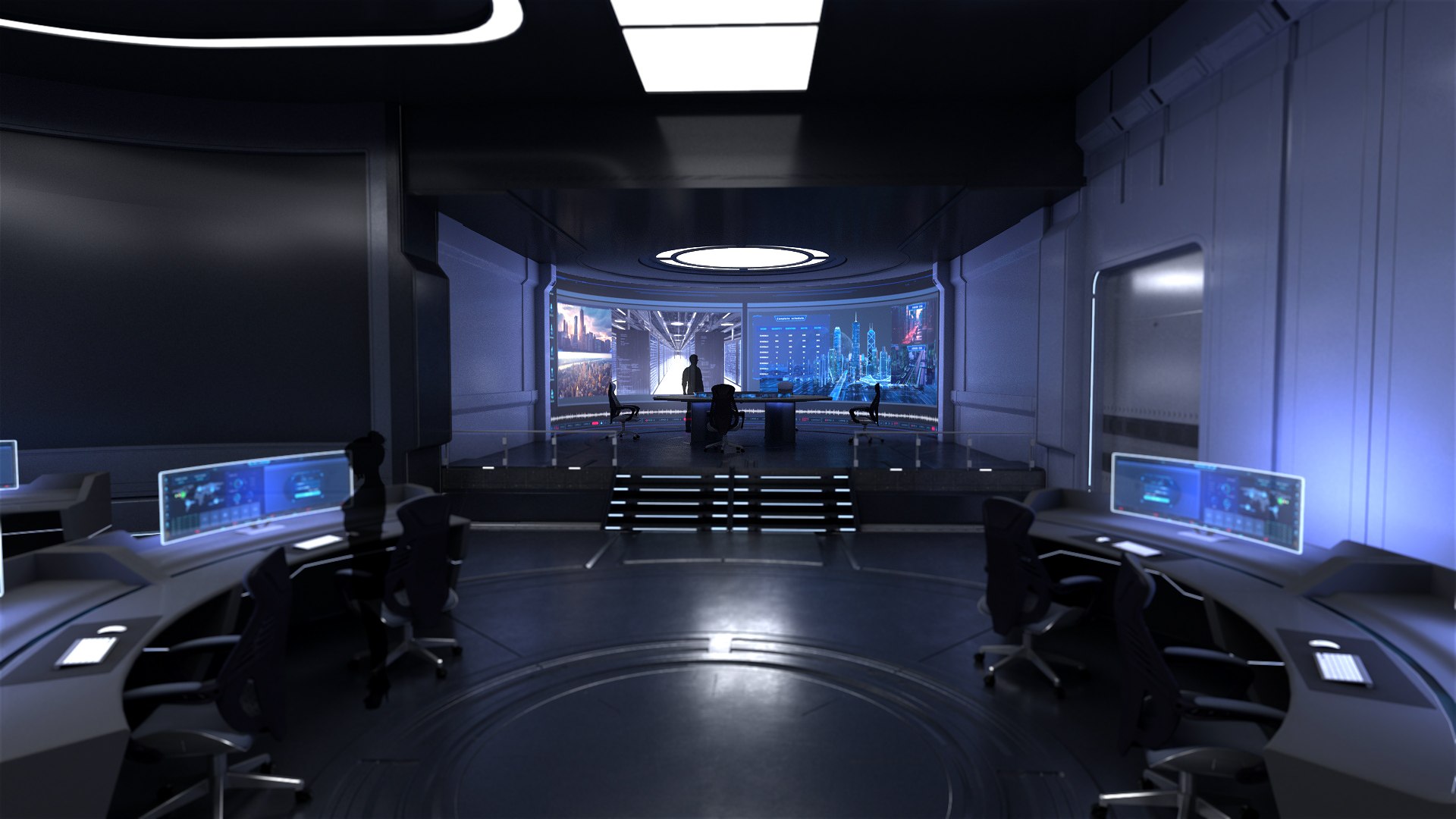 3D monitoring Center Command Center - TurboSquid 2020257