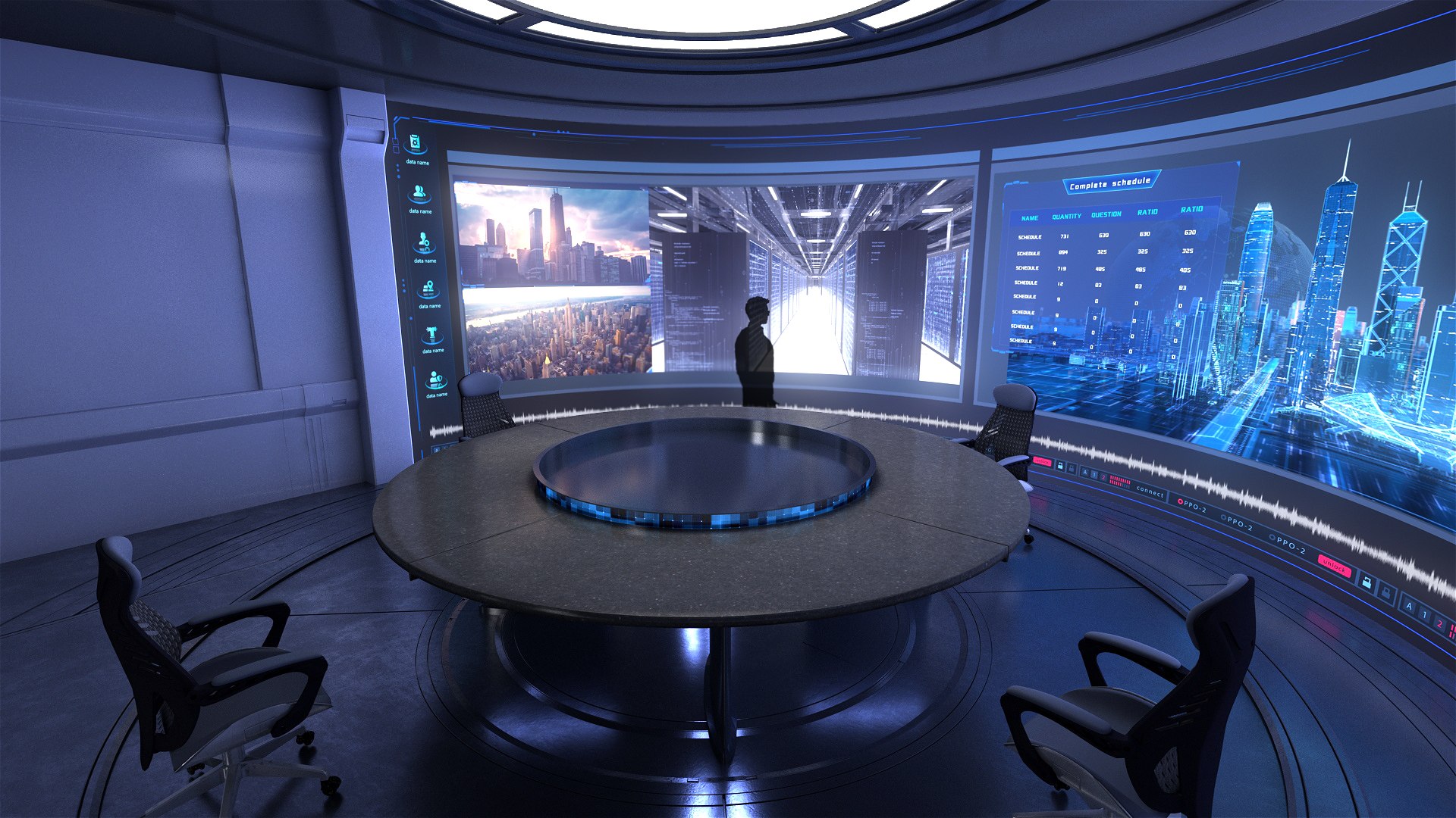 3D monitoring Center Command Center - TurboSquid 2020257