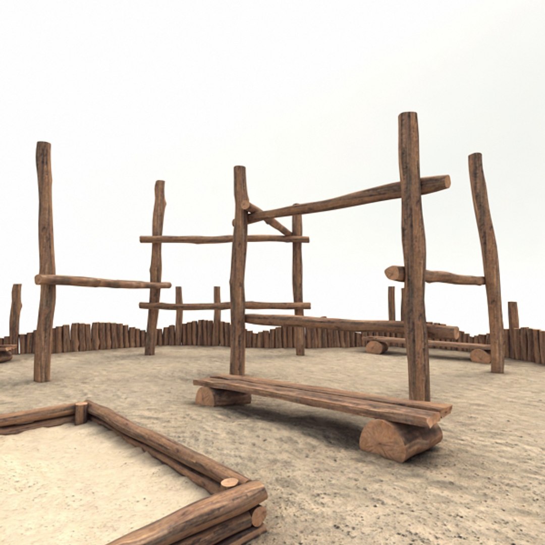 Wooden Playground 3d Obj