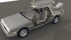 Delorean Time Machine Blender Models for Download | TurboSquid
