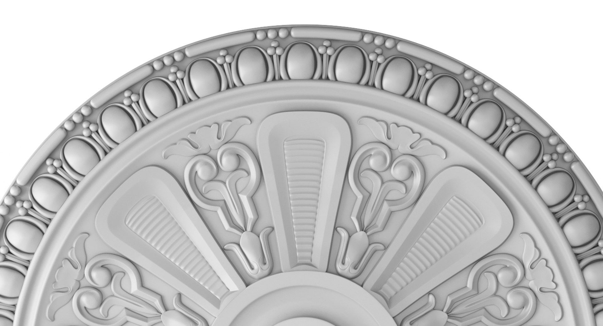 Rose Ceiling Medallion M101 3D Model - TurboSquid 1315384