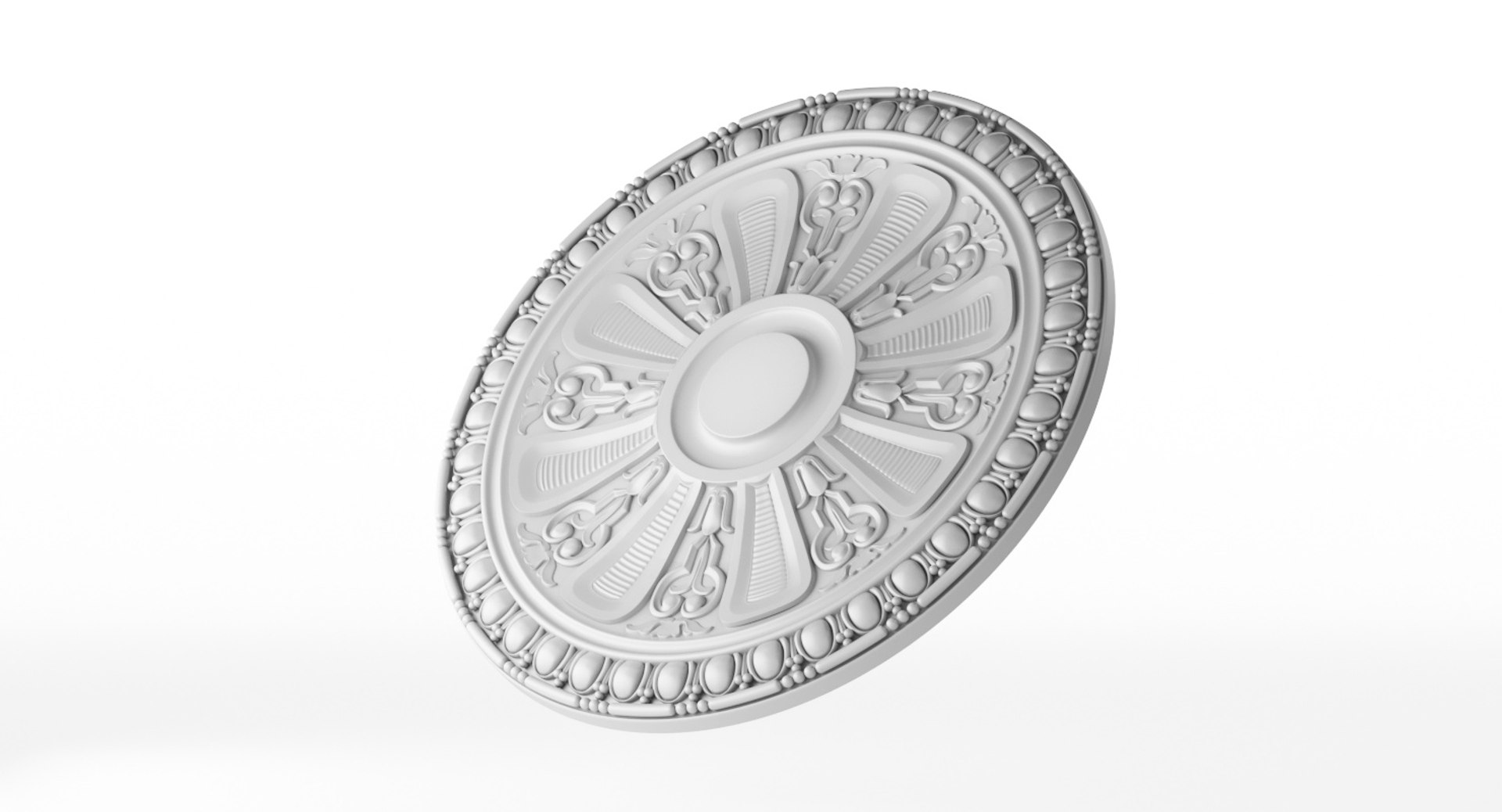Rose Ceiling Medallion M101 3D Model - TurboSquid 1315384