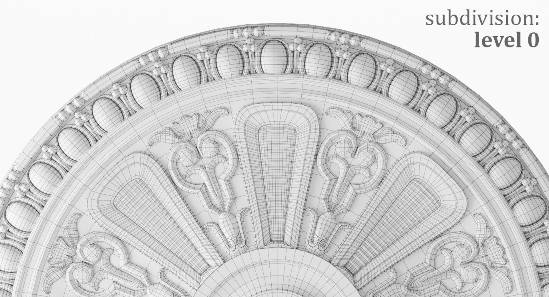 Rose Ceiling Medallion M101 3D Model - TurboSquid 1315384
