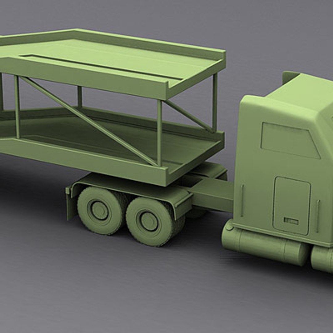 3d Model Semi Trailer Truck