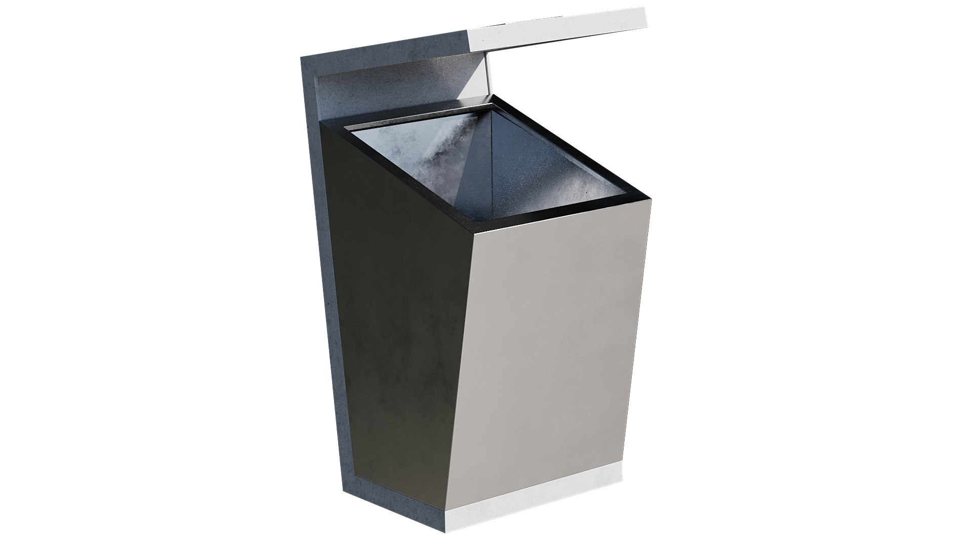3D Model Modern Litter Bin Urbancore - TurboSquid 2408005