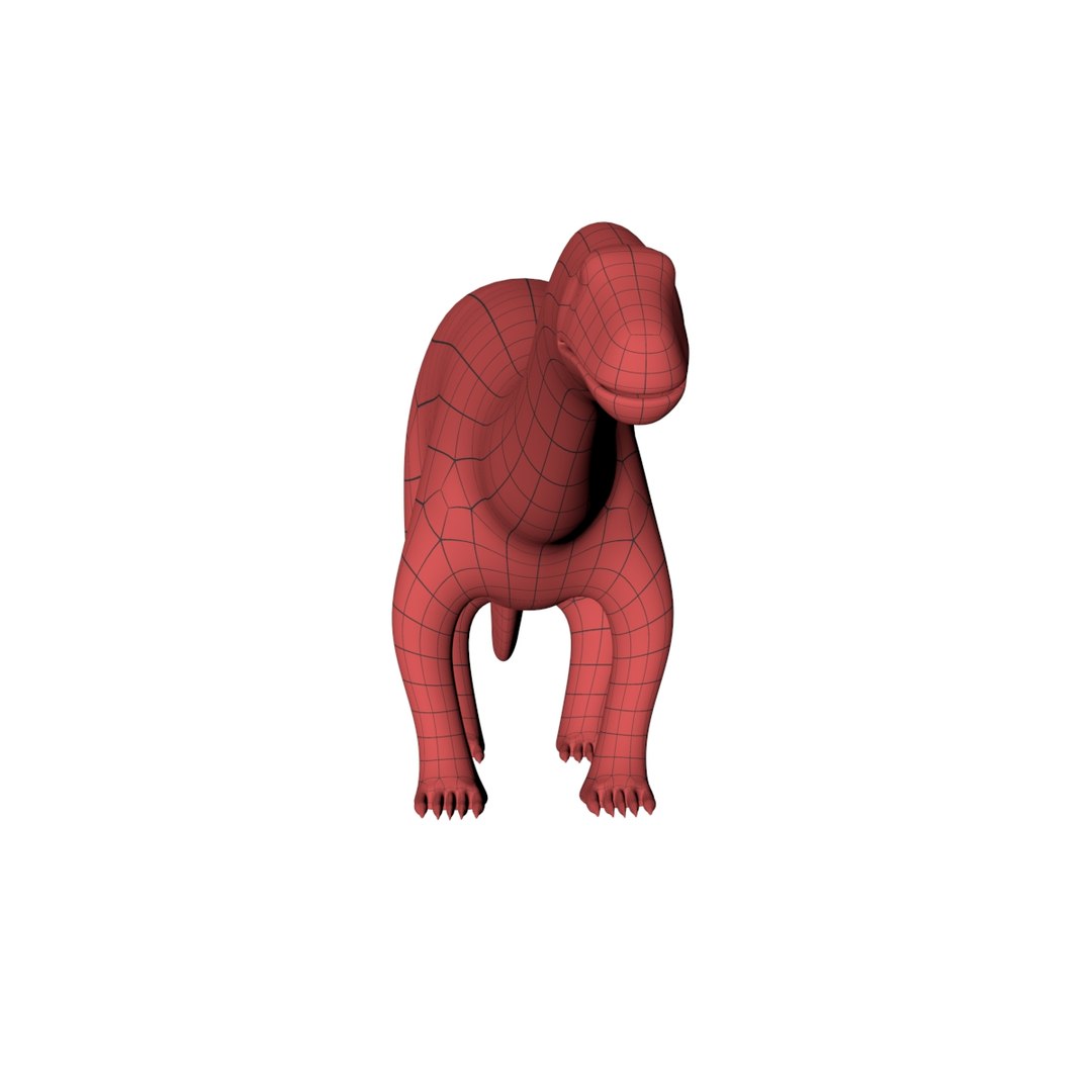 3d Base Mesh Brontosaurus Model