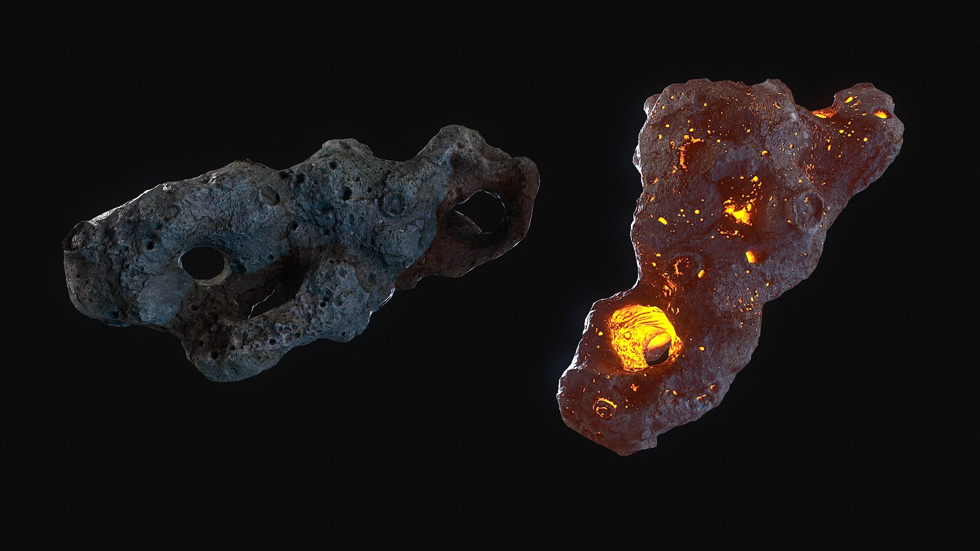 Realistic Asteroid 9 3D Model - TurboSquid 2294778