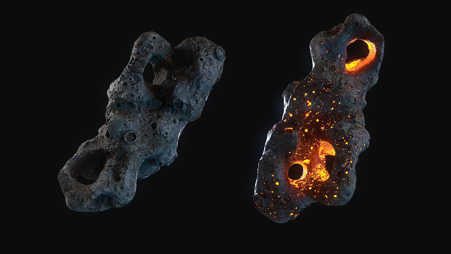 Realistic Asteroid 9 3D Model - TurboSquid 2294778