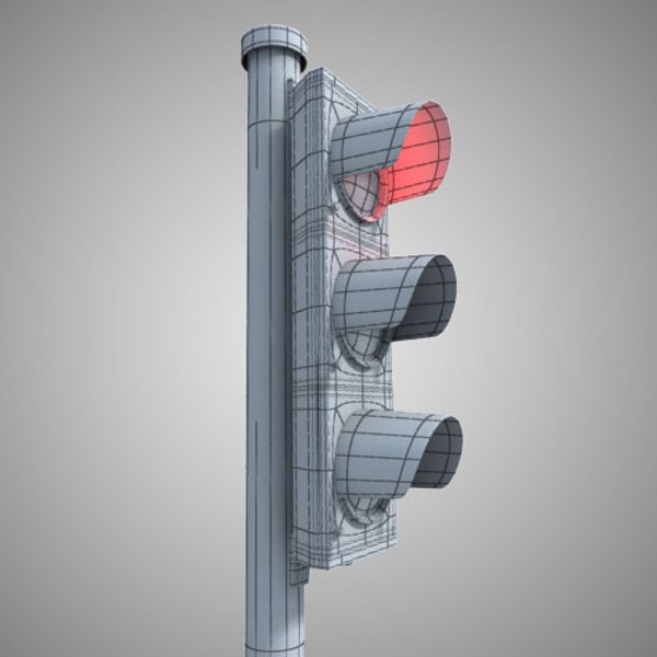 3d traffic light model