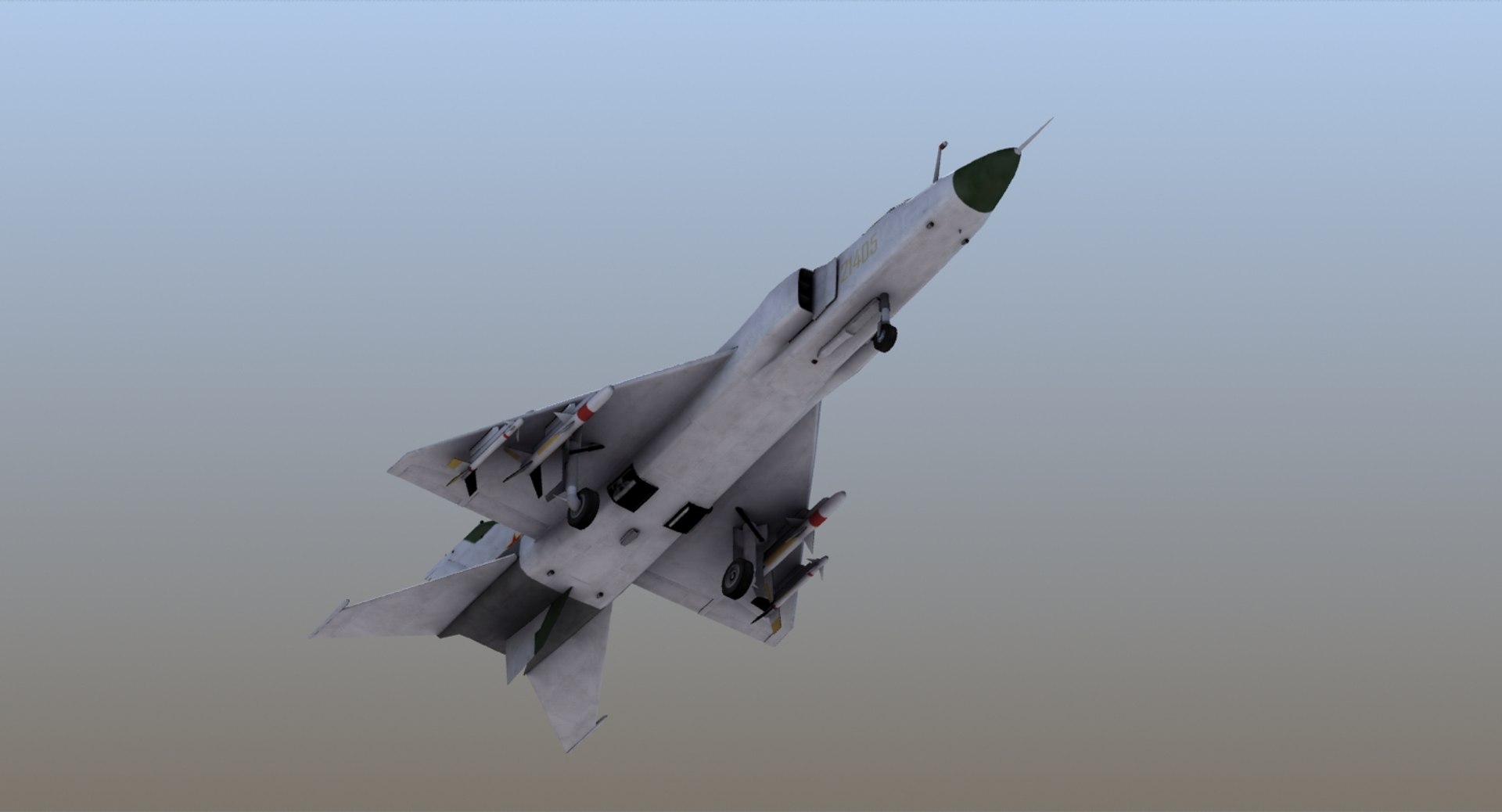 Shenyang J8 Finback Fighter 3d 3ds