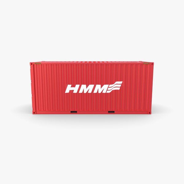 3D 20ft Shipping Container HMM v4 - TurboSquid 1772679