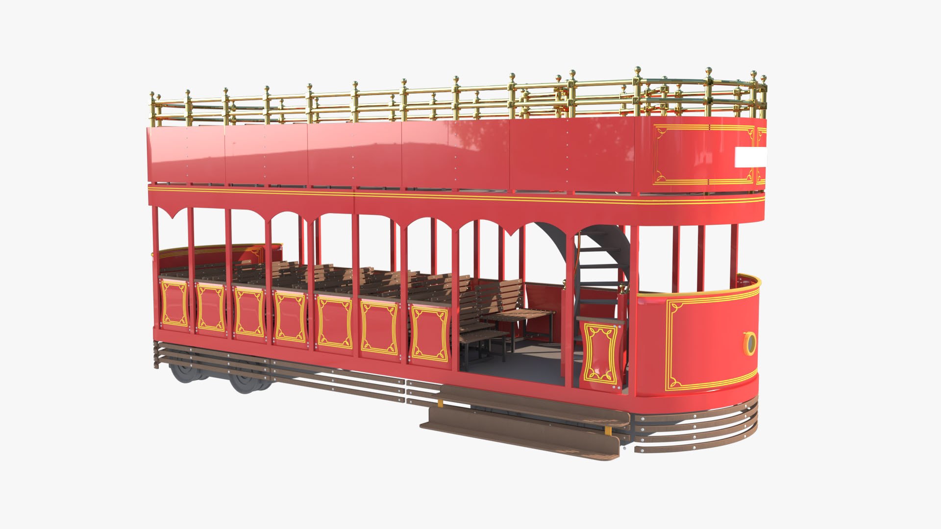 Tram Car 3D Model - TurboSquid 1593250