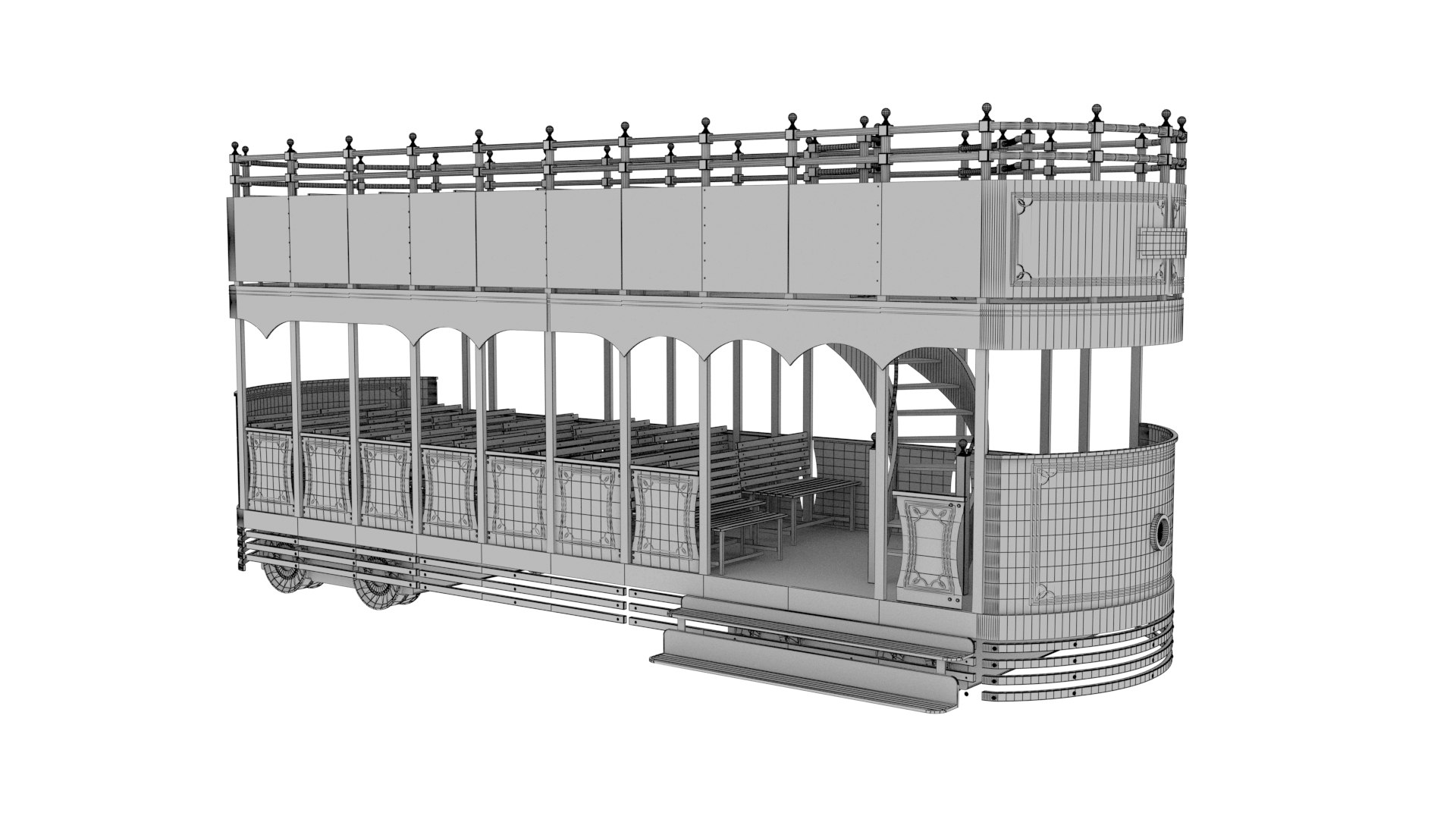 Tram Car 3D Model - TurboSquid 1593250