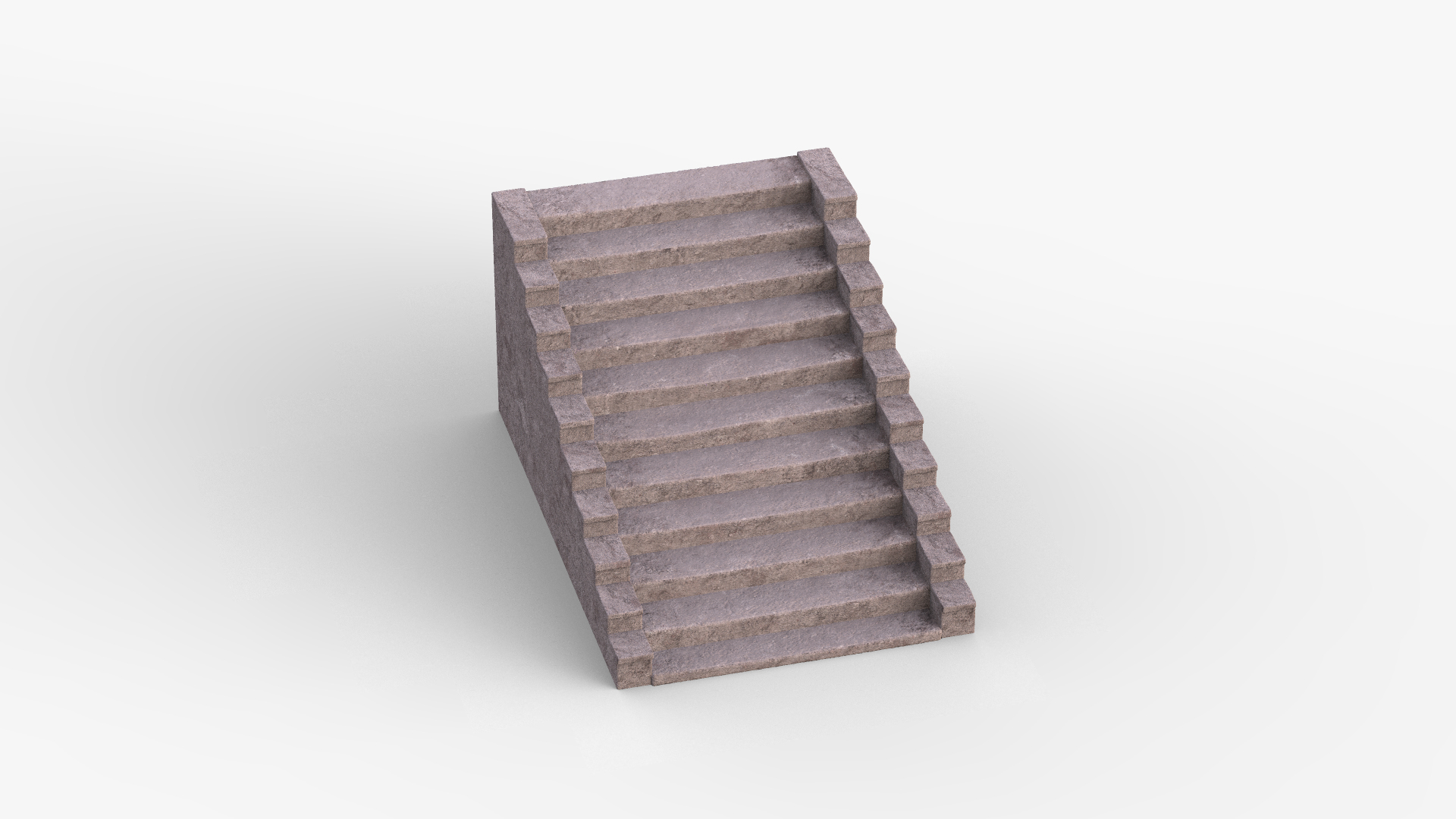 3D Model Rock Stairs - TurboSquid 2110153