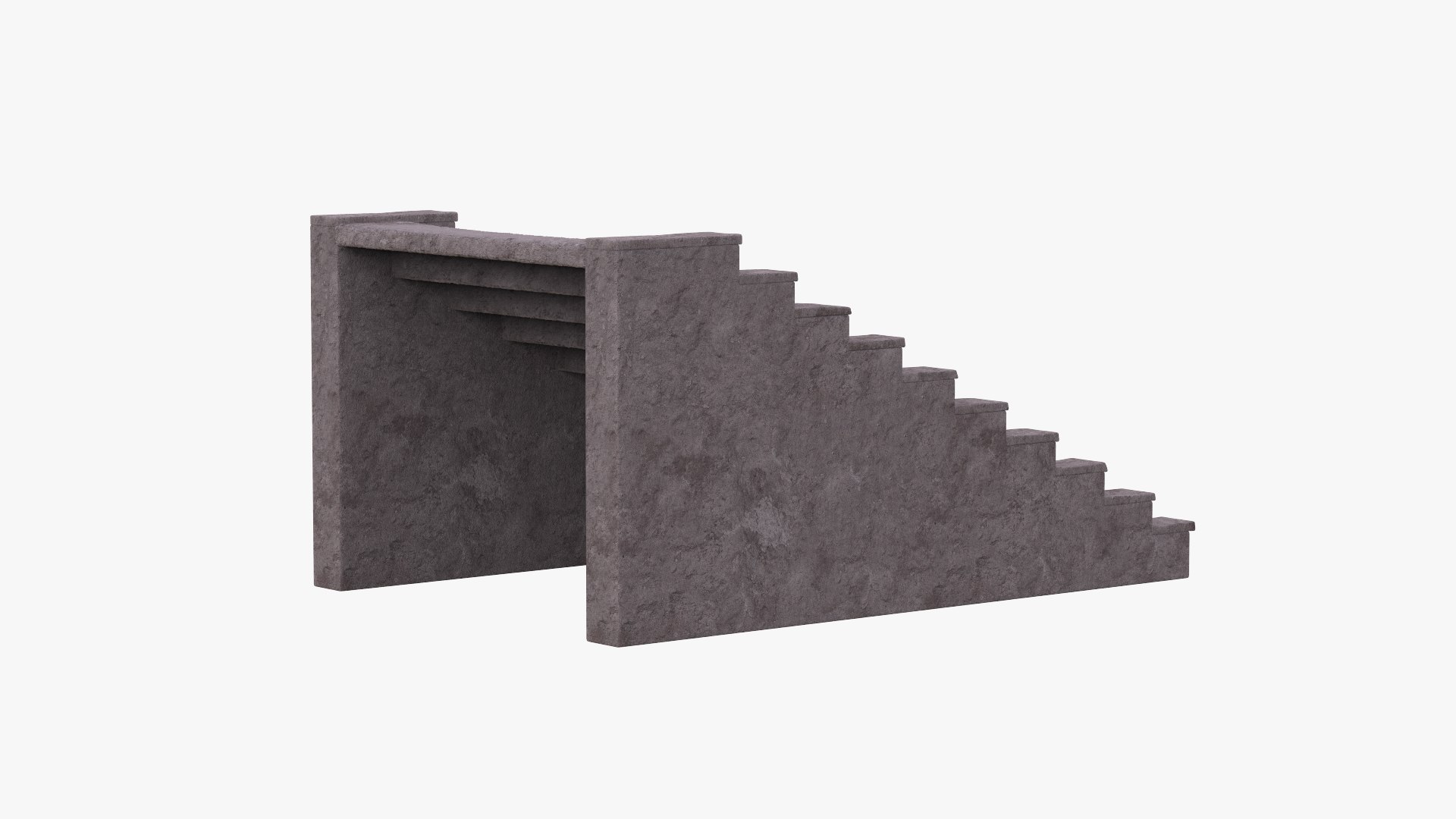 3D Model Rock Stairs - TurboSquid 2110153