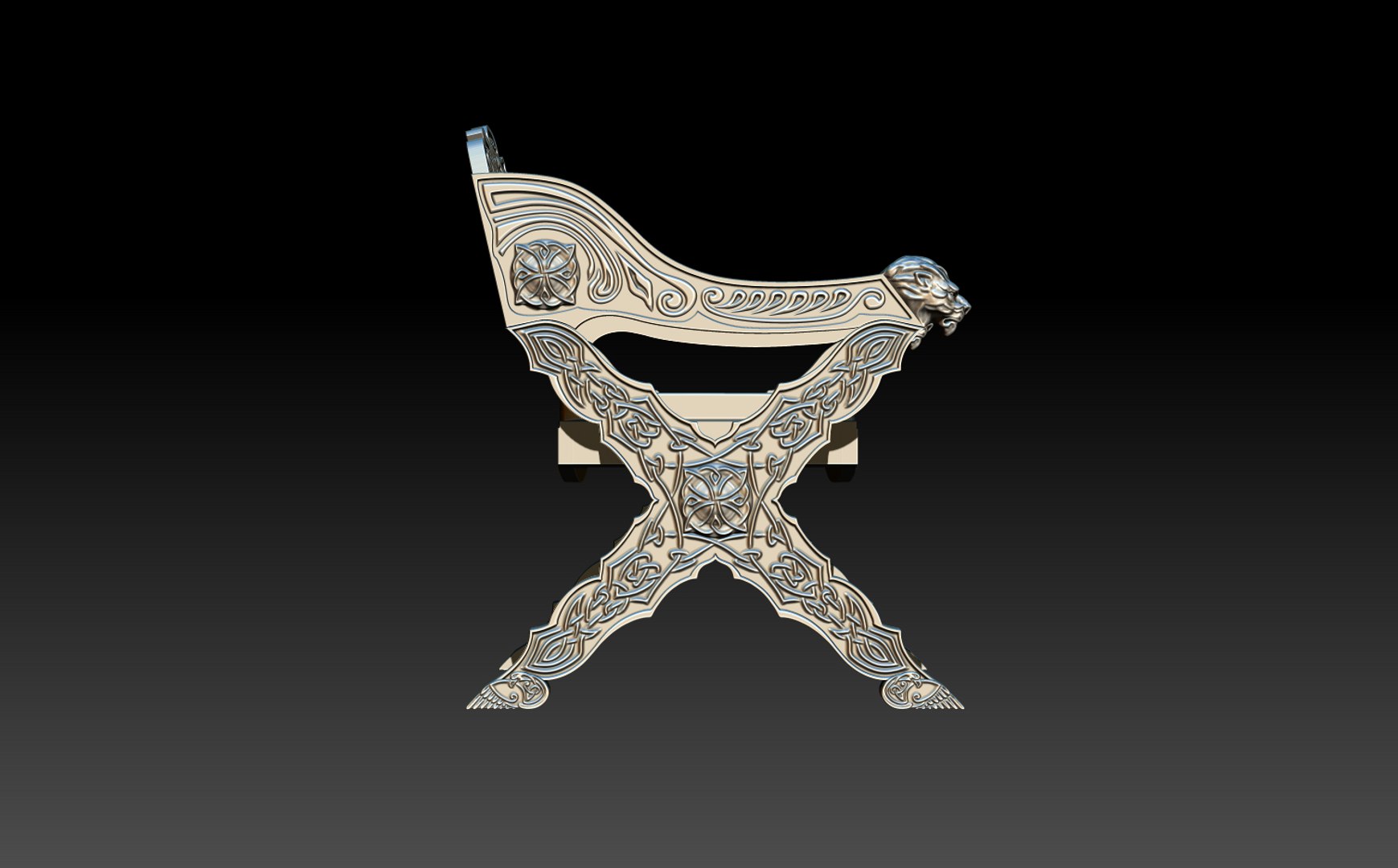 3D Model Chair Celtic - TurboSquid 1493685