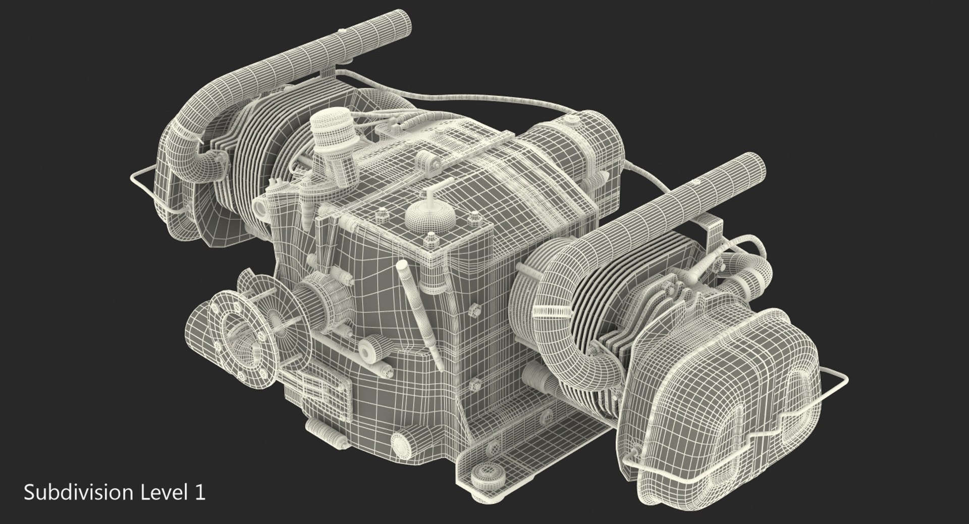 Piston aircraft engines 3 3D model | 1144923 | TurboSquid