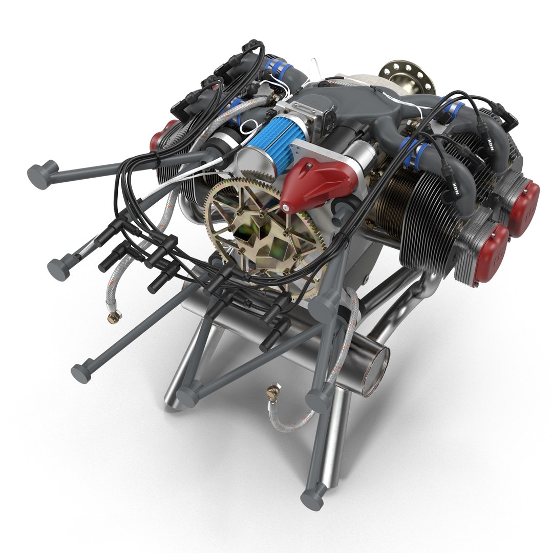 Piston aircraft engines 3 3D model | 1144923 | TurboSquid