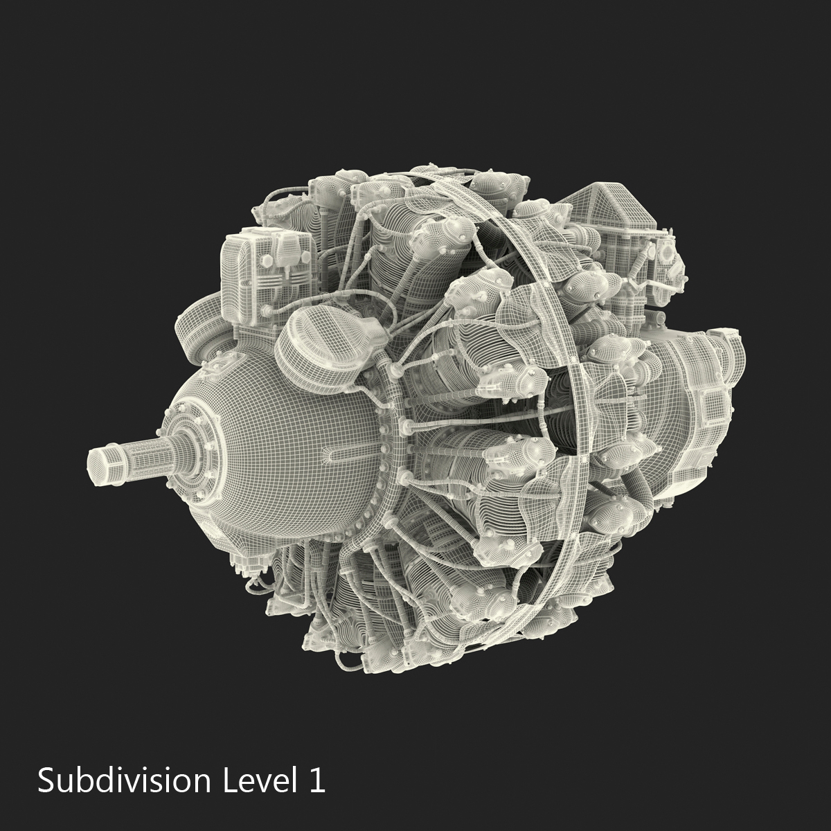 Piston aircraft engines 3 3D model | 1144923 | TurboSquid