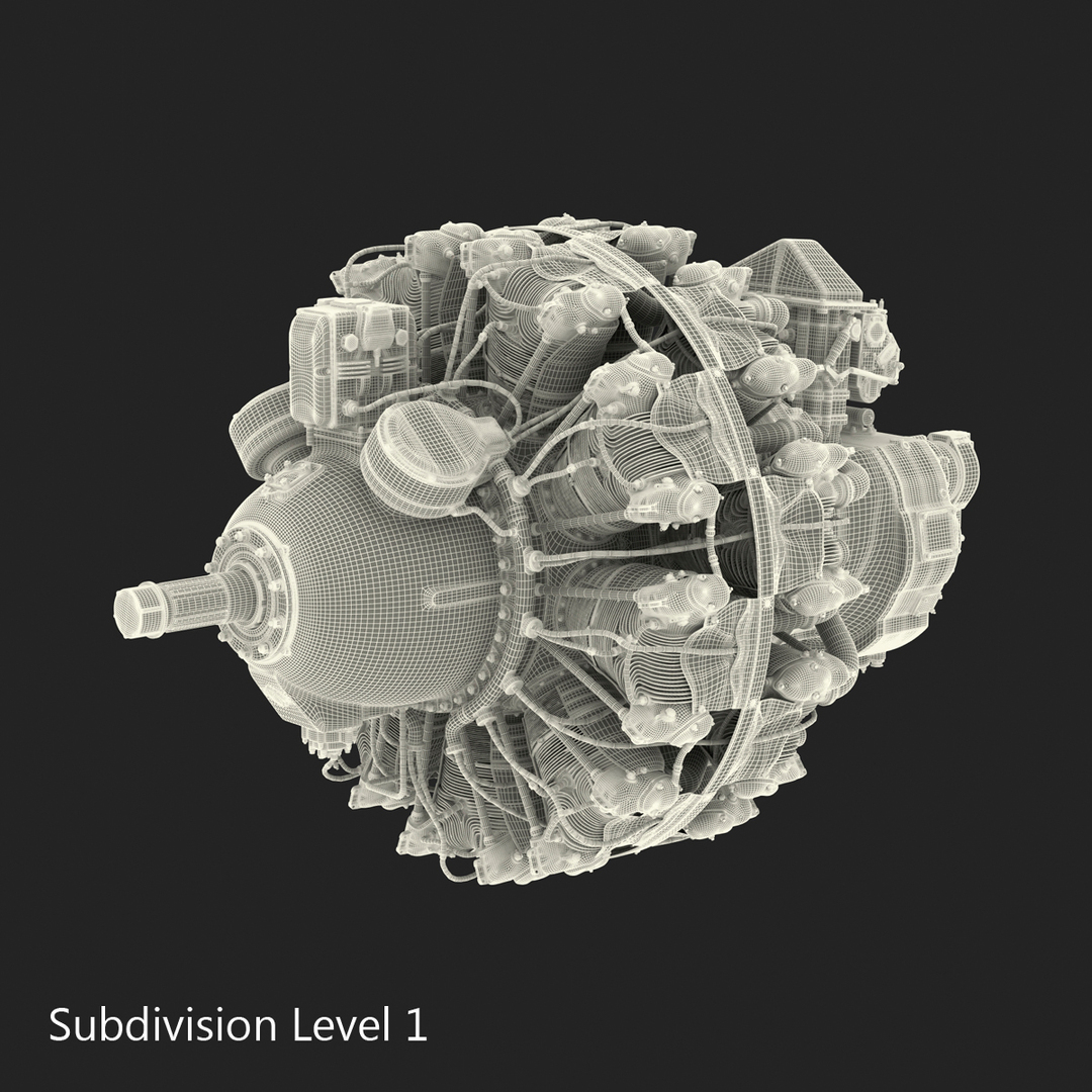 Piston aircraft engines 3 3D model | 1144923 | TurboSquid