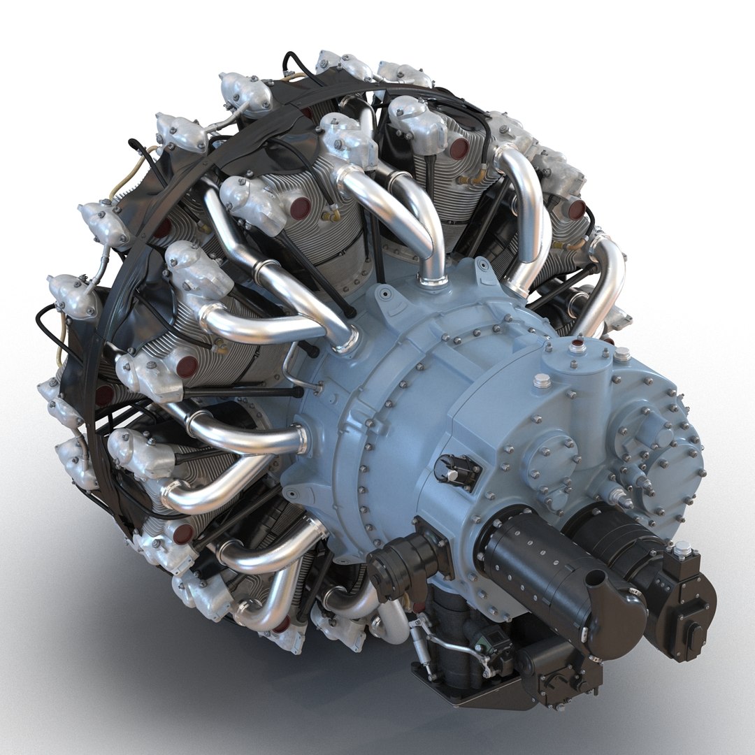 Piston aircraft engines 3 3D model | 1144923 | TurboSquid